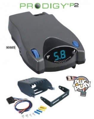 TEKONSHA PRODIGY P2 12V BRAKE CONTROL 1-4 AXLES. 90885 | Caravan RV Camping