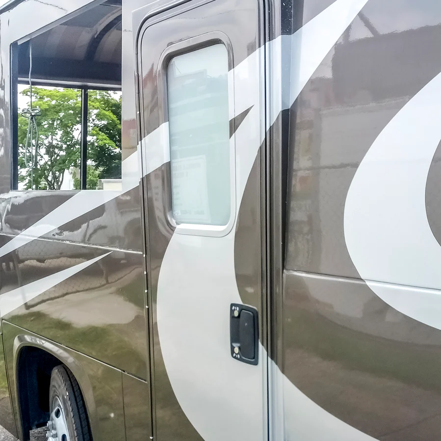 Aussie Traveller Motorhome Door | Aussie Traveller | Caravan RV Camping