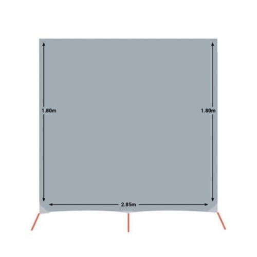 Supex Long Wall Privacy Screen to suit Fiamma F45 | Supex | Caravan RV ...