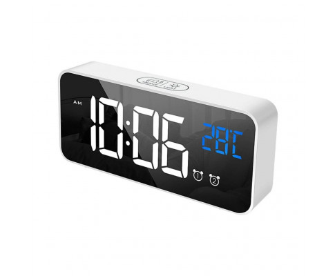 Gominimo Mirrored Digital Clock White | Gominimo | Caravan RV Camping